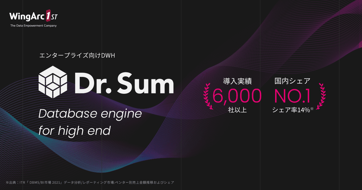 エンタープライズ向けDWH Dr.Sum Gモデル